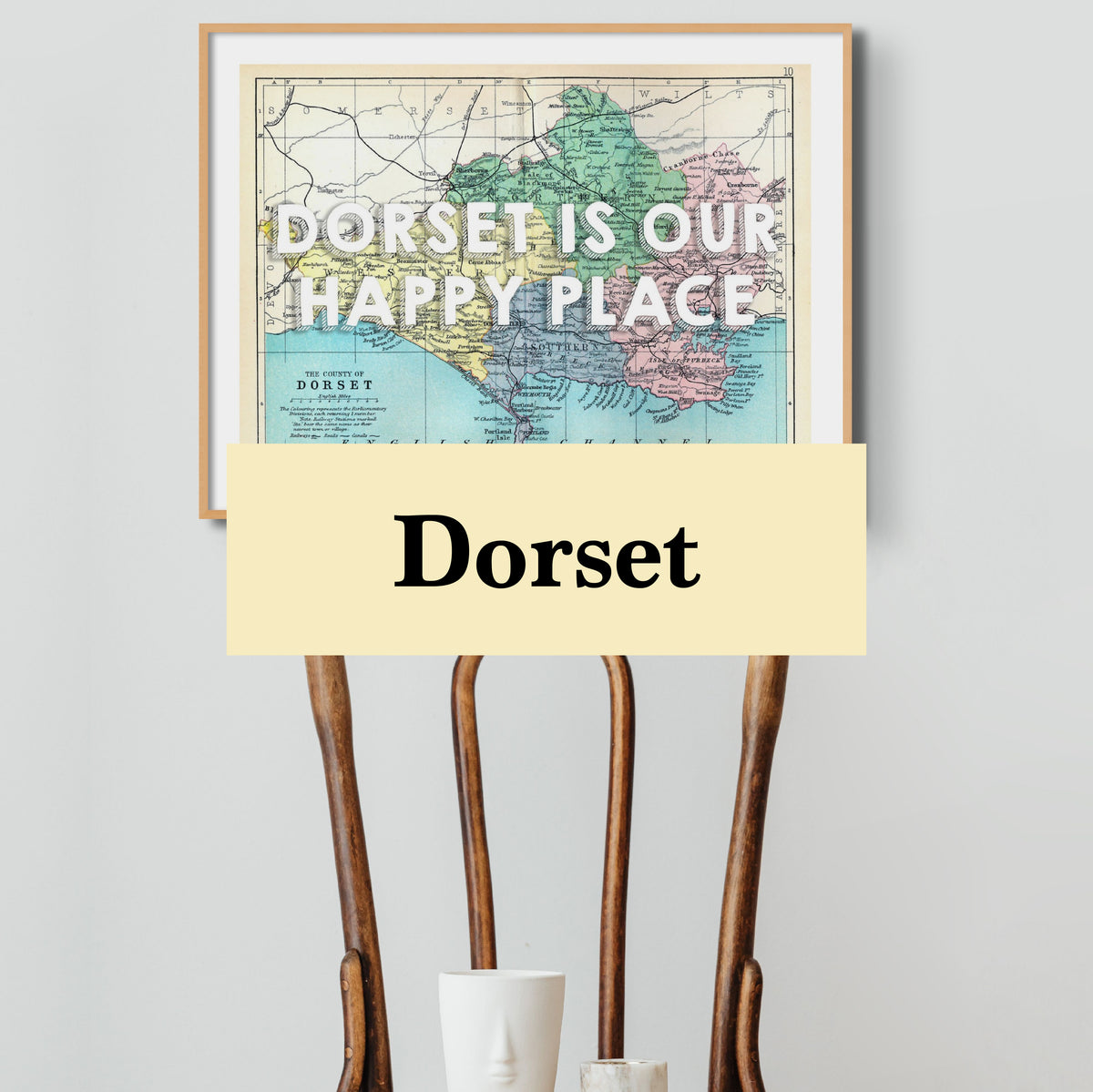 Dorset Maps - Beach House Art