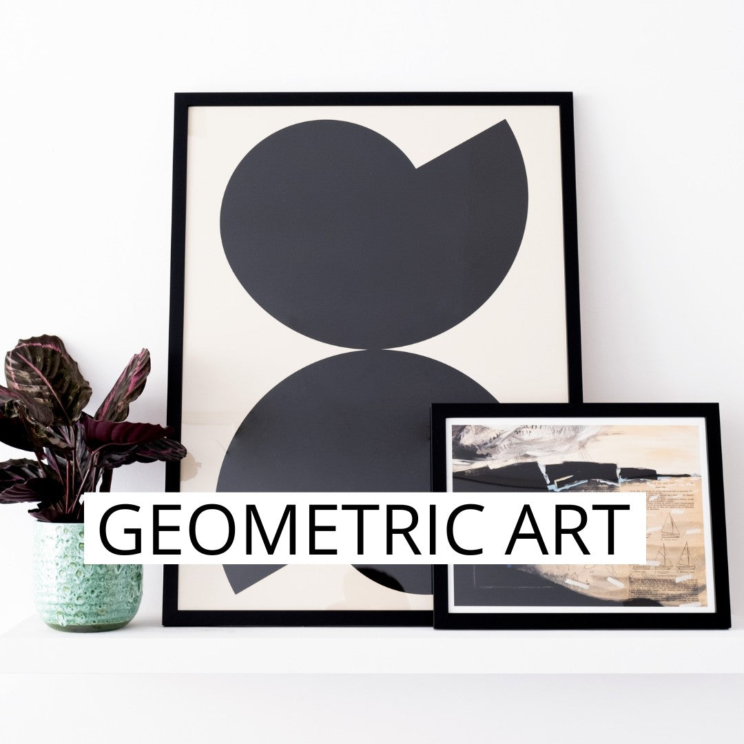 Geometric Art Prints and Solid Shape Art - Beach House Art