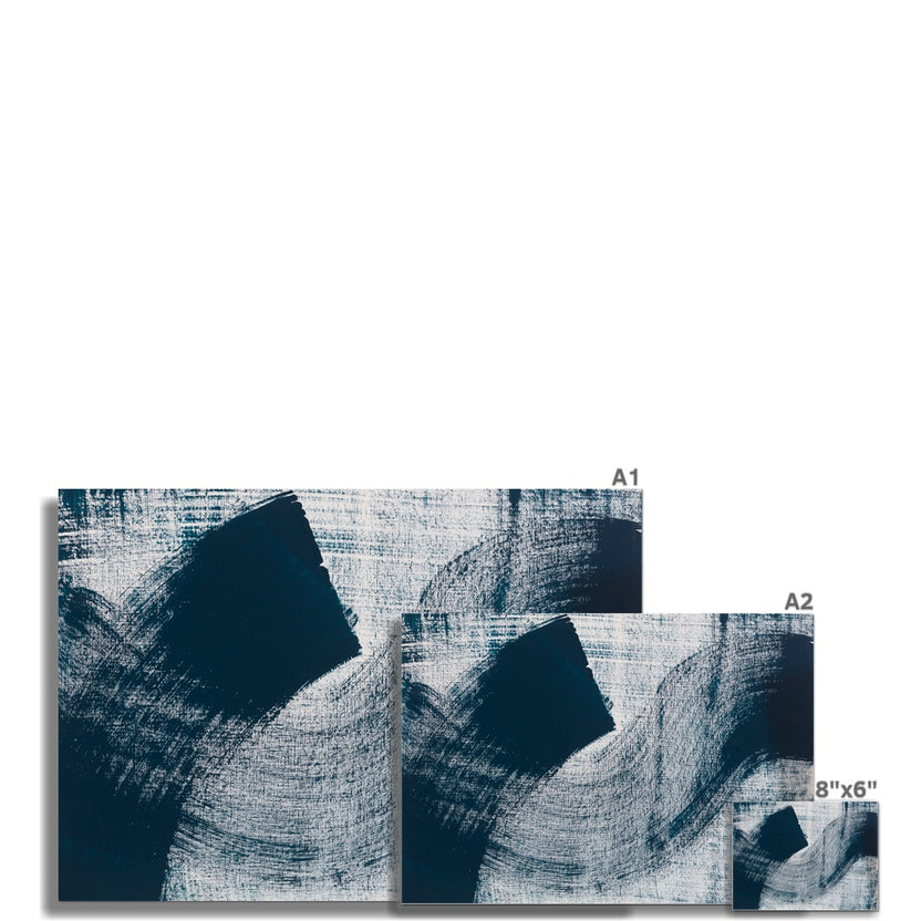Abstract Ink Wave Art Print No 2 - Unframed – Beach House Art