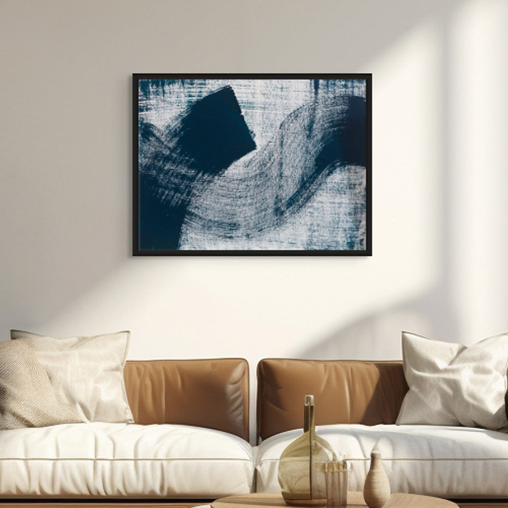 Abstract Ink Wave Art Print No 2 - Unframed – Beach House Art