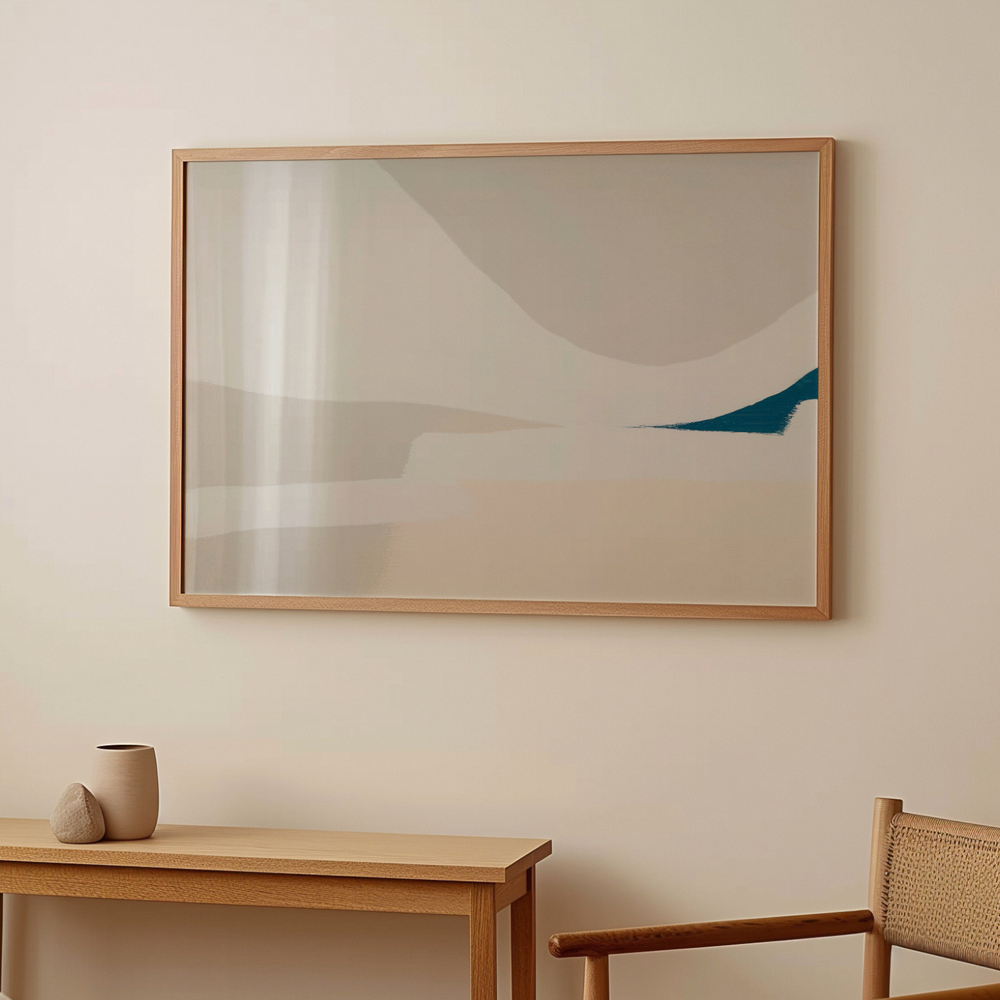 The Quiet Tide 3 | Coastal Abstract Wall Art - Framed – Beach House Art