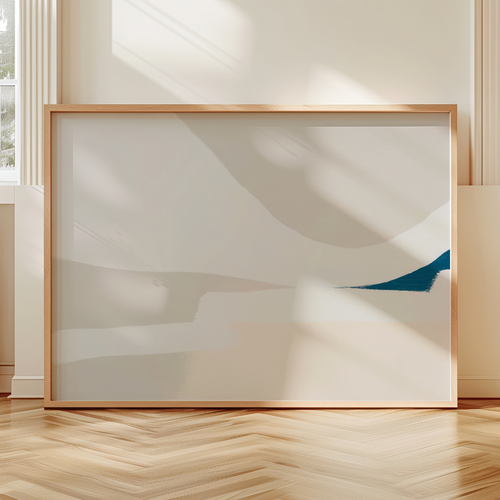 The Quiet Tide 3 | Coastal Abstract Wall Art - Framed – Beach House Art