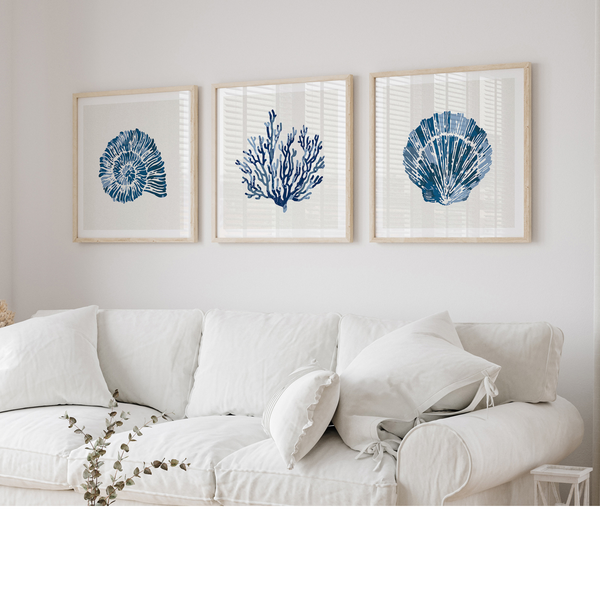 Coral Wall Art & Coral Prints | Beach House Art
