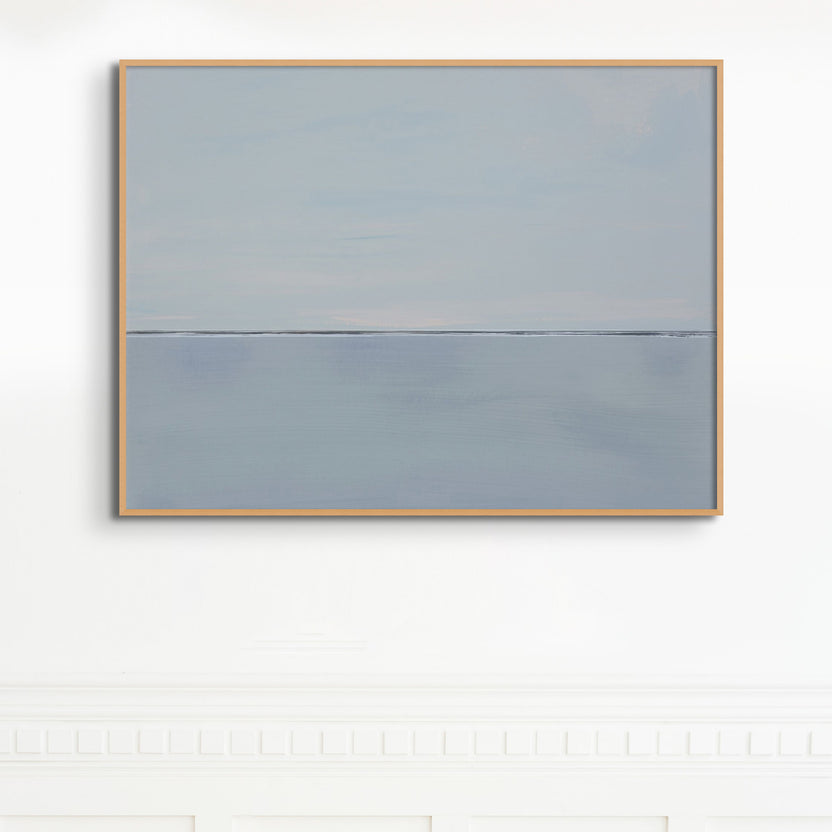 Slate Sea Painting | Modern Abstract Coastal Wall Art - Framed Canvas ...