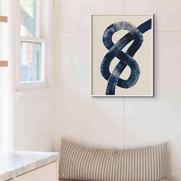 Figure of Eight Knot (Knot Print Wall Art) - Beach House Art