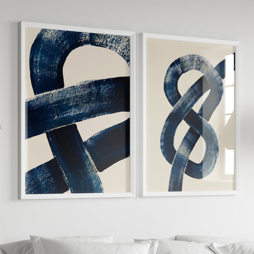 Figure of Eight Knot (Knot Print Wall Art) - Beach House Art