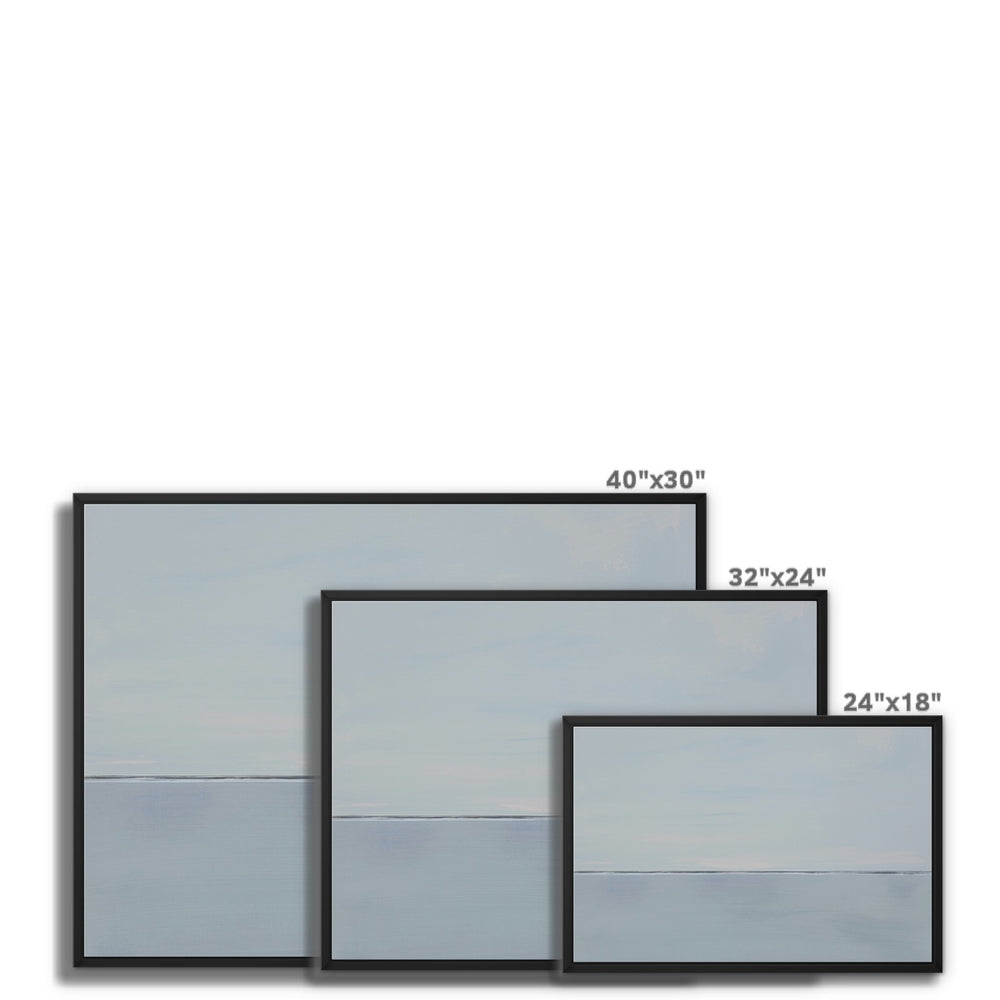 Slate Sea Painting | Modern Abstract Coastal Wall Art - Framed Canvas ...