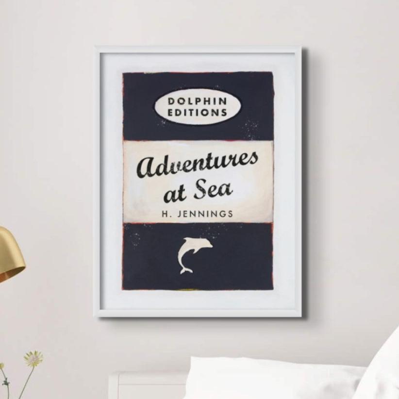 Adventures at Sea (Vintage Book Art) - Beach House Art