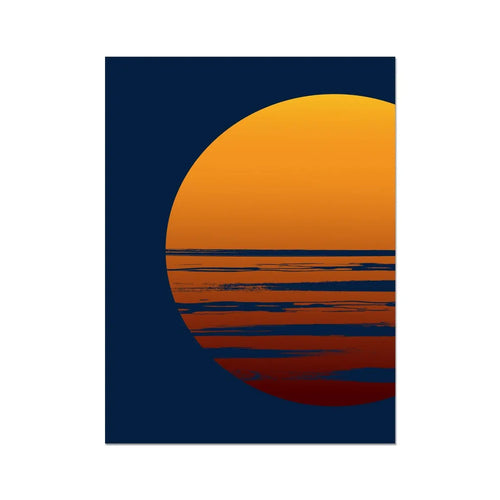 Disco Sunset - Graphic Wall Art - Beach House Art