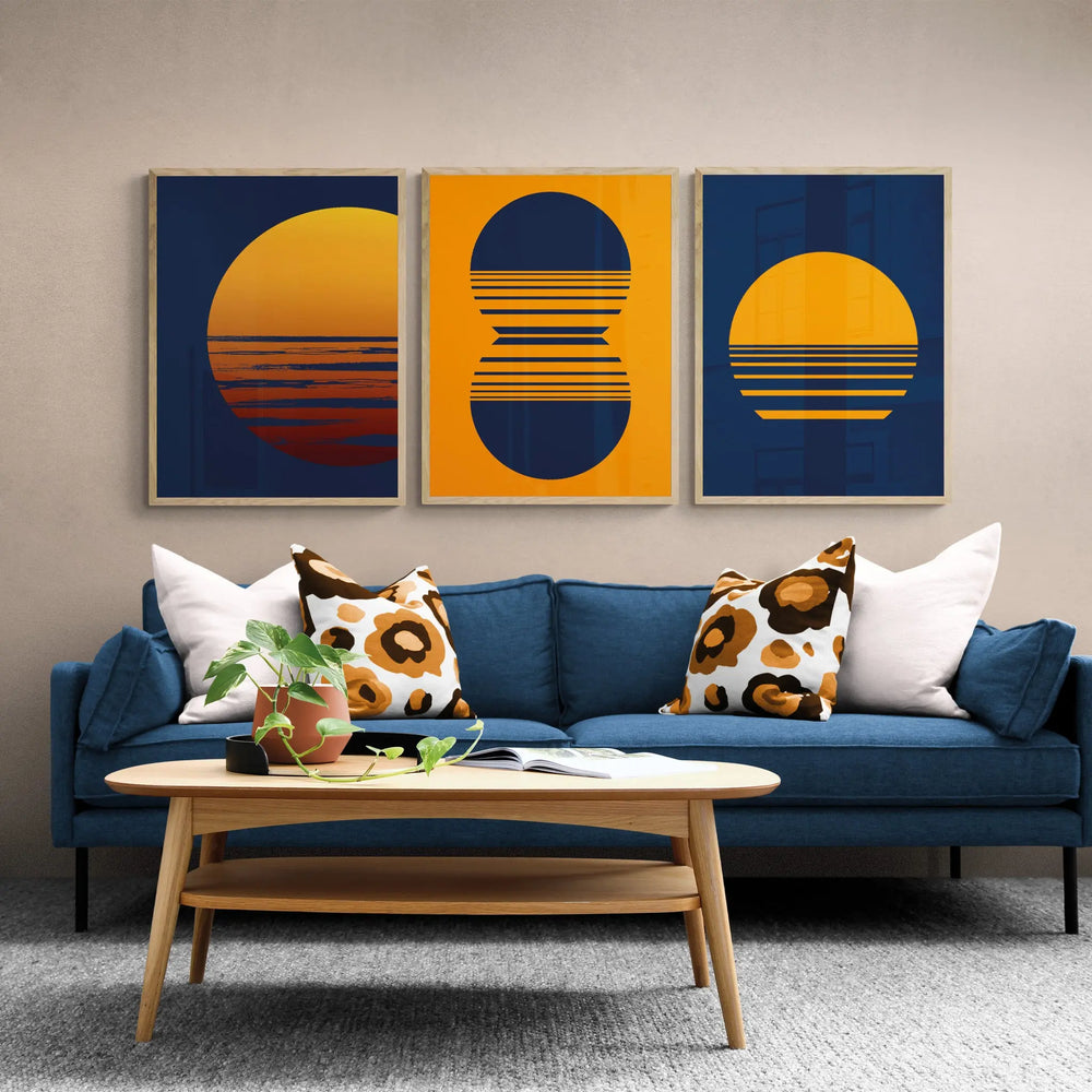 Disco Sunset - Graphic Wall Art - Beach House Art