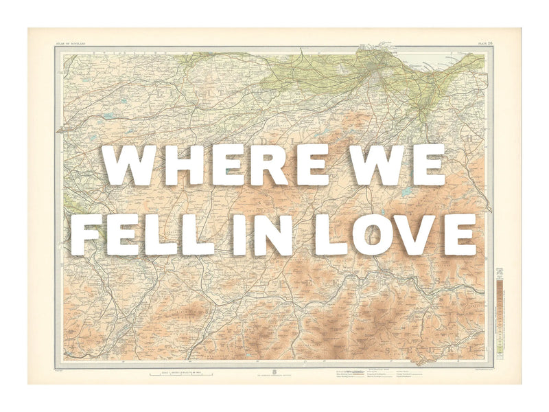 Edinburgh Personalised Map Print | Map of Edinburgh | White Hand Drawn ...