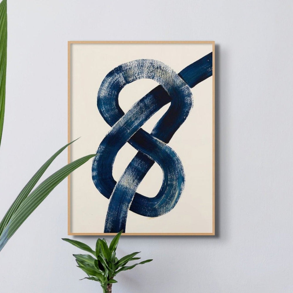 Figure of Eight Knot (Knot Print Wall Art) - Beach House Art