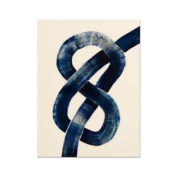 Reef Knot (Knot Print Wall Art) ‚Äì Unframed - Beach House Art