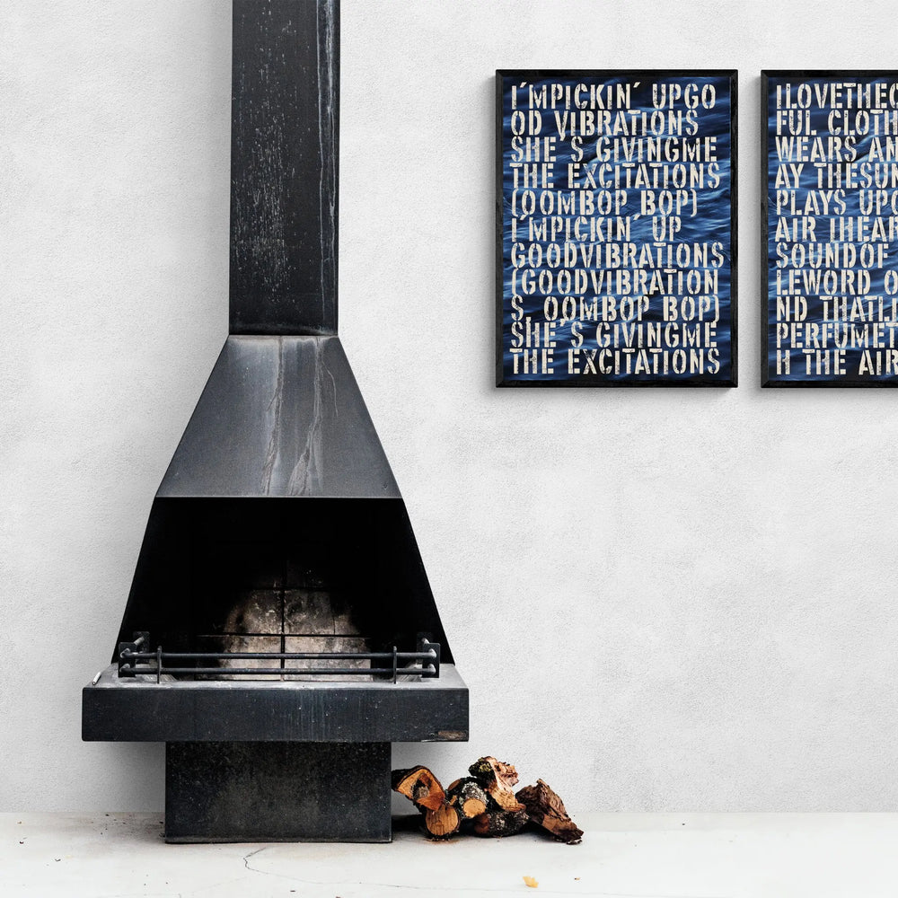 Good Vibrations No 1: Typography Art Print - Beach House Art