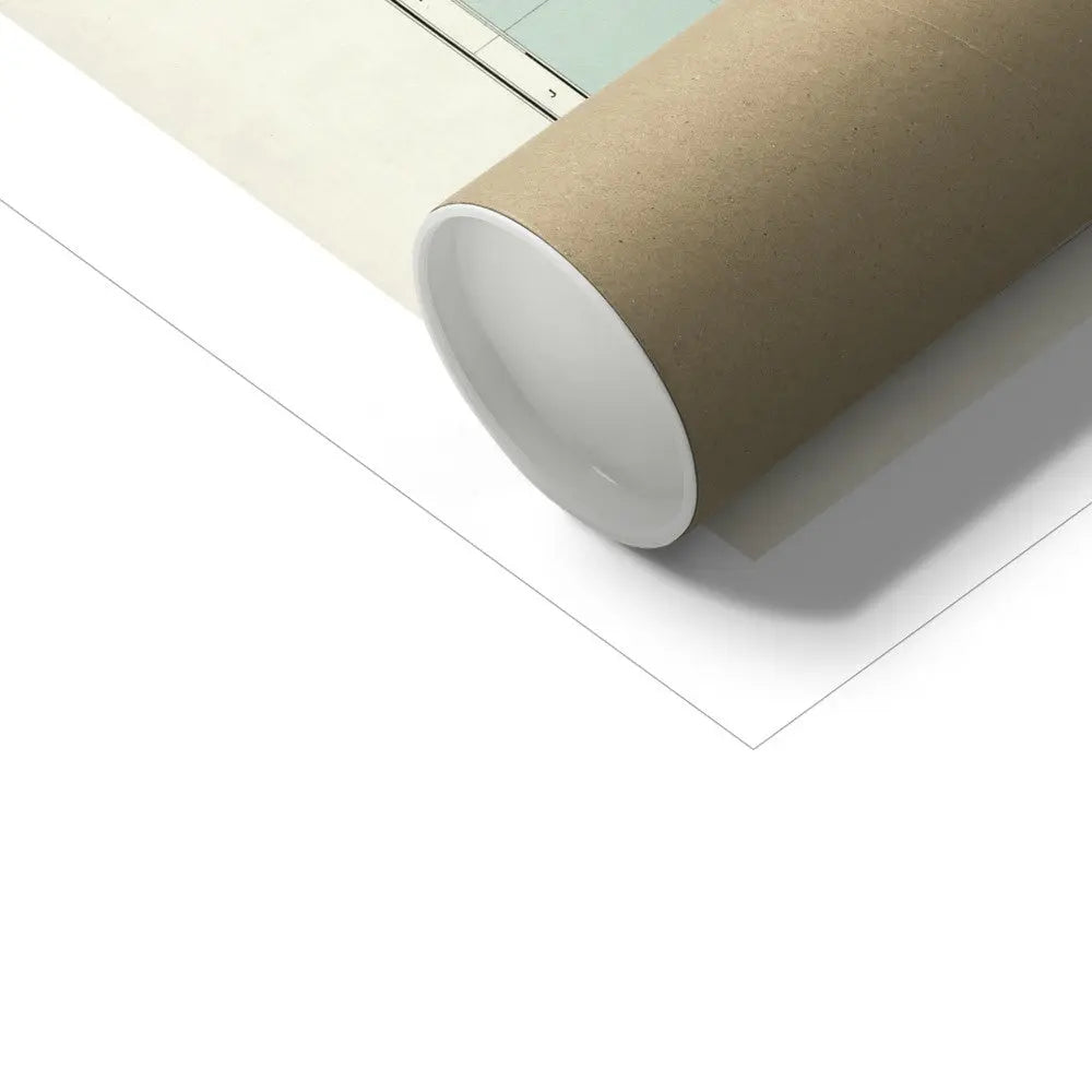 Map of North Cornwall Print | Vintage Map of North Cornwall Print ...